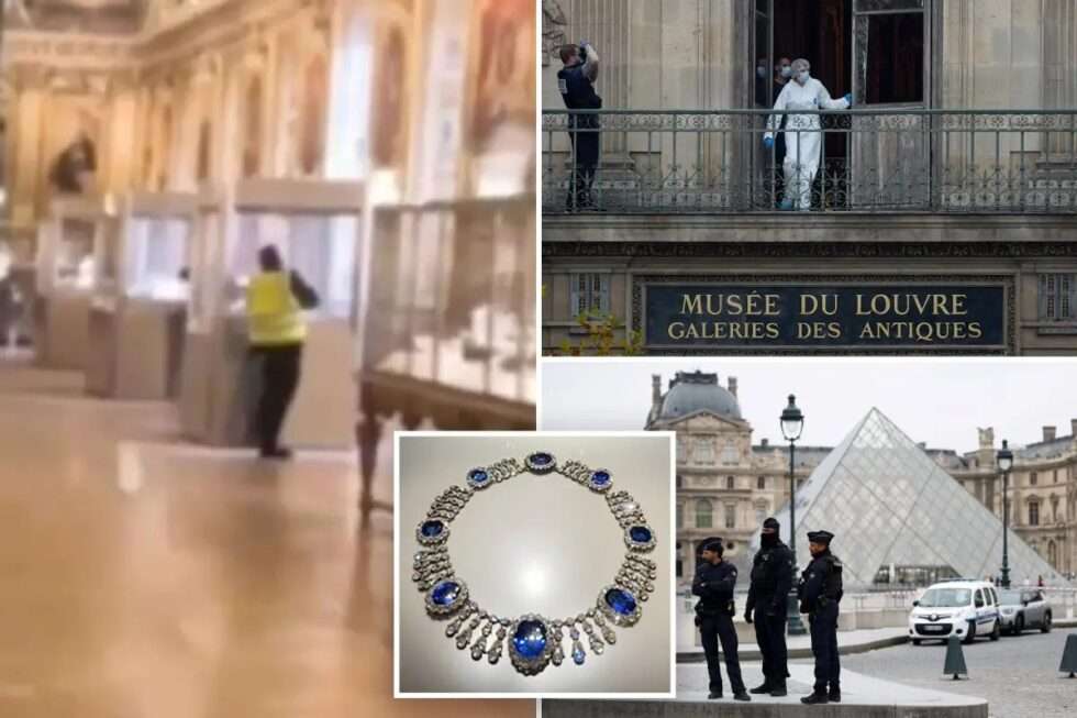 Thieves break into the Louvre in Paris and escape with a selection of ...
